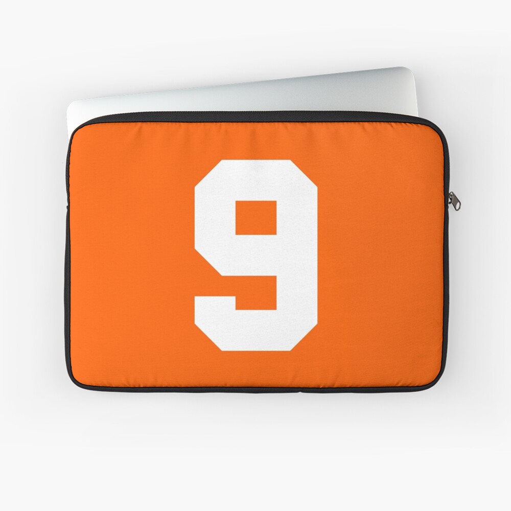 "Number 9 Sports Orange" Sticker for Sale by Shariss | Redbubble