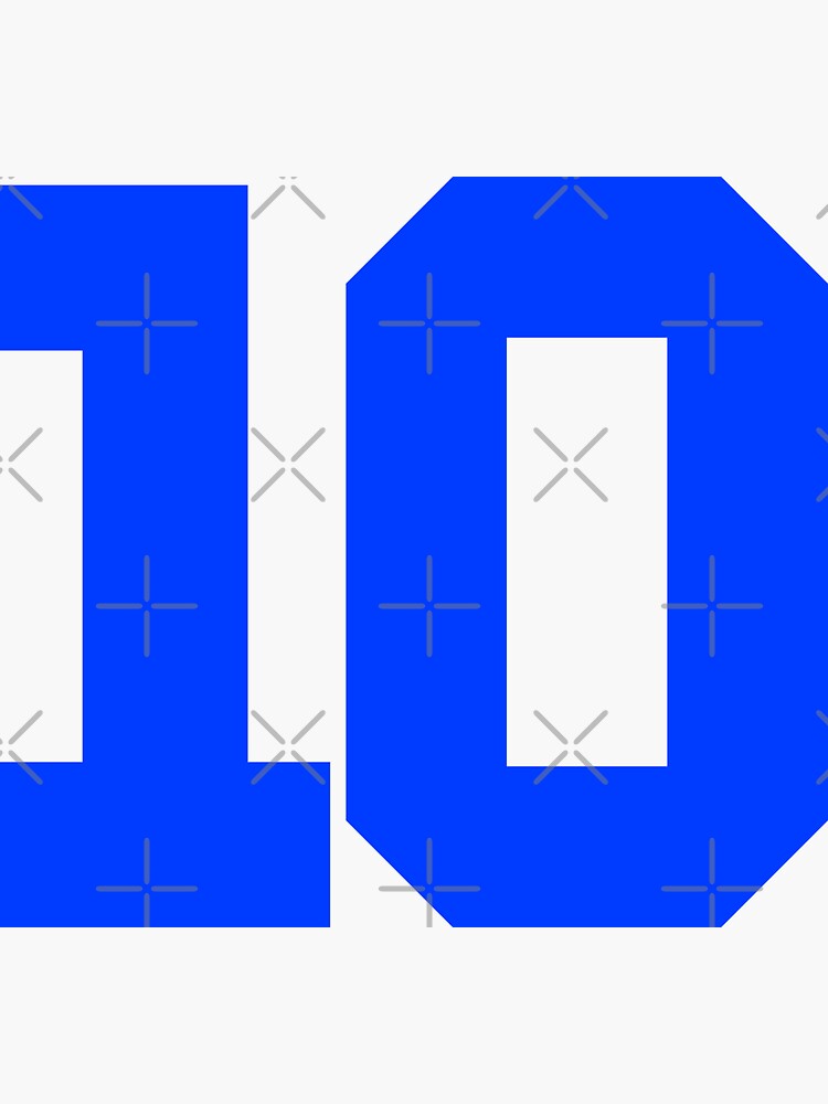 "Number 10 Sports" Sticker for Sale by Shariss | Redbubble