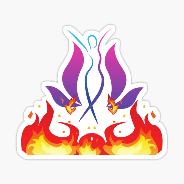 "Fire dance" Sticker for Sale by DSFromMd | Redbubble
