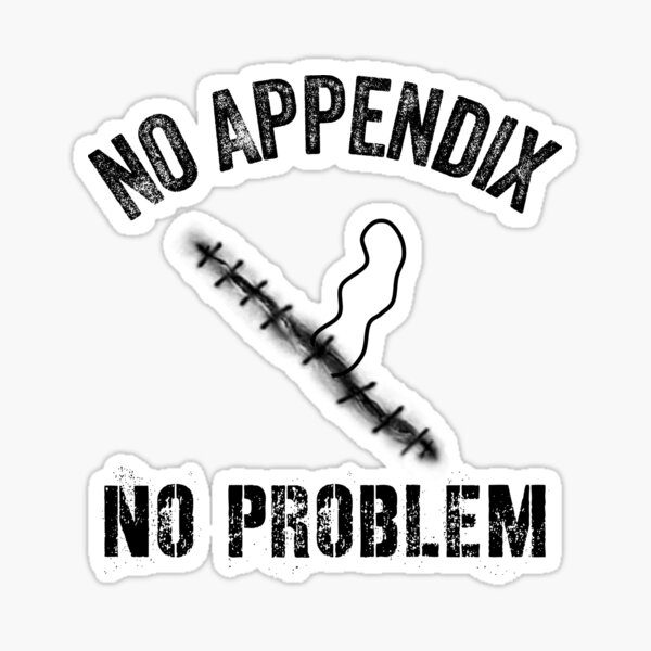 "Appendix Surgery" Sticker for Sale by Simrangabhane | Redbubble