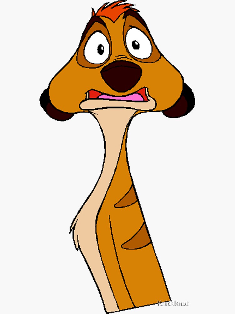 "timon funny" Sticker for Sale by KnitNknot | Redbubble