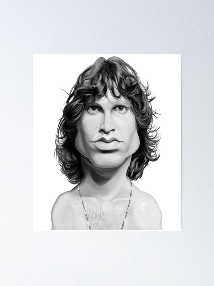 "Jim Morrison chibi" Poster for Sale by typeshirts | Redbubble