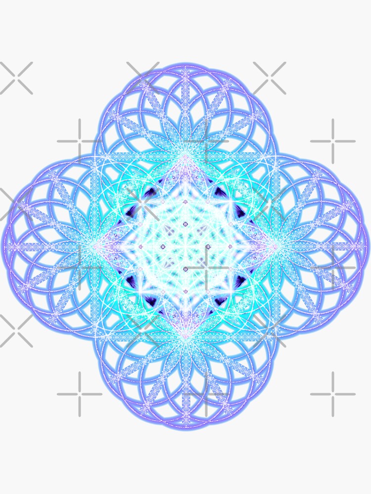"144 Kathara Lotus Monad" Sticker for Sale by Starfire Harmonics ...