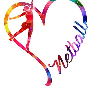 "Netball heart" Art Board Print for Sale by CactusDesigns68 | Redbubble