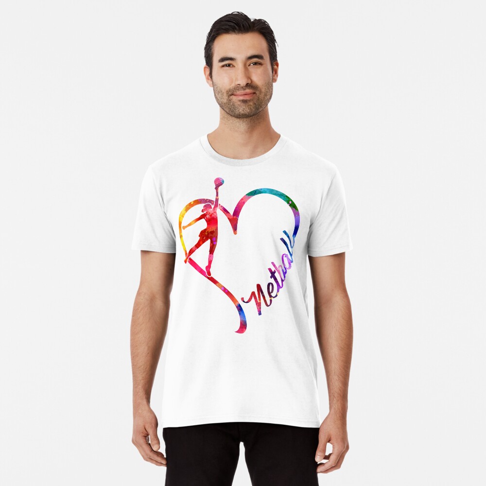 "Netball heart" Poster for Sale by CactusDesigns68 | Redbubble