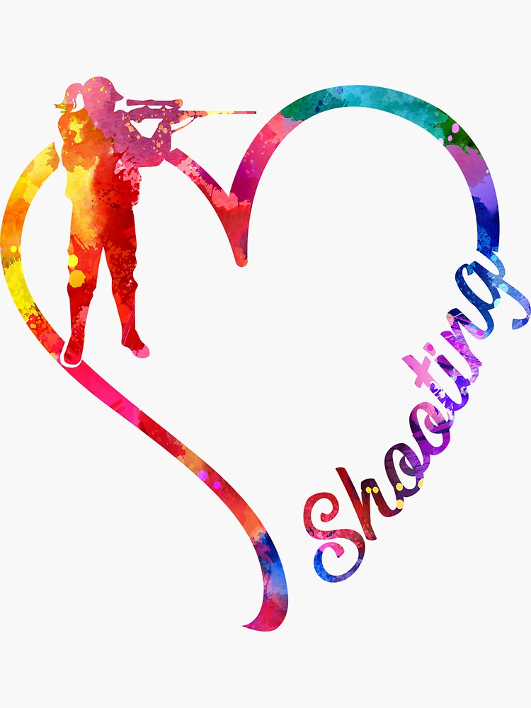 "Shooting heart" Sticker for Sale by CactusDesigns68 | Redbubble