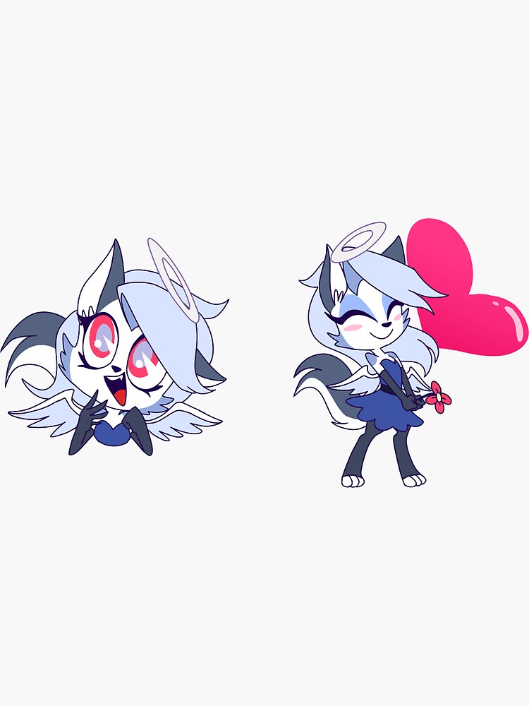 "Angel Loona (Helluva Boss)" Sticker for Sale by EMositeCC | Redbubble