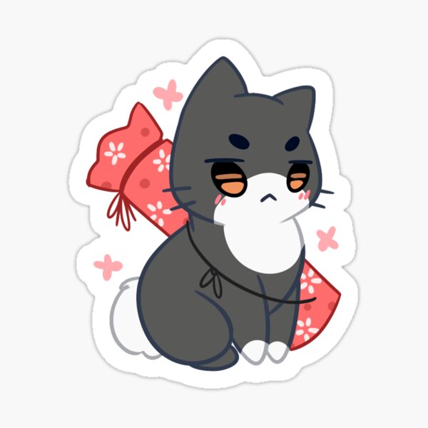 "Japan Neko" Sticker by orozqiyo | Redbubble