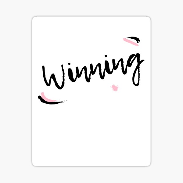"Winning " Sticker by aacharyav | Redbubble