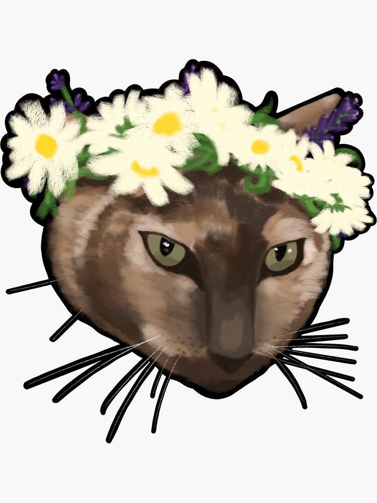 "Furious Flower Crown" Sticker for Sale by DragonGeek | Redbubble