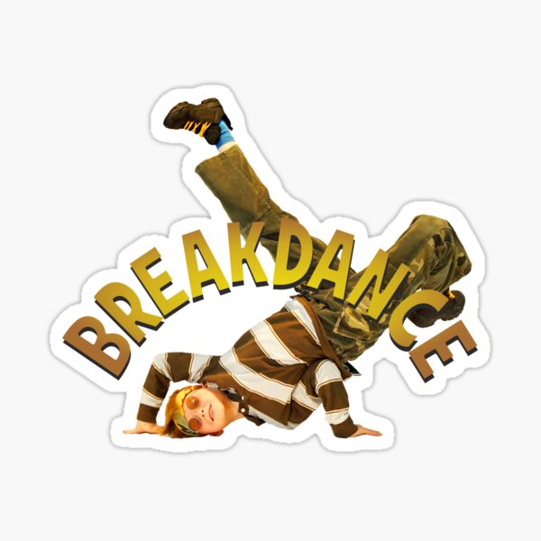 "BREAKDANCE" Sticker for Sale by ART-SUNRISE | Redbubble
