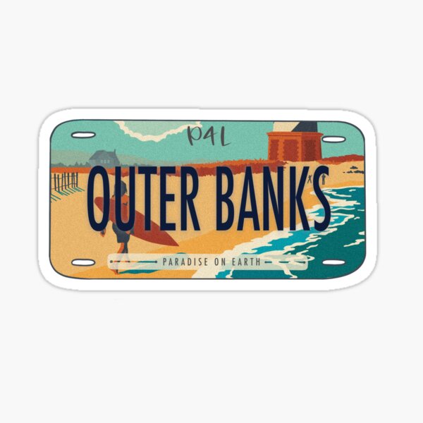 "obx license plate " Sticker for Sale by byabbeyrob | Redbubble