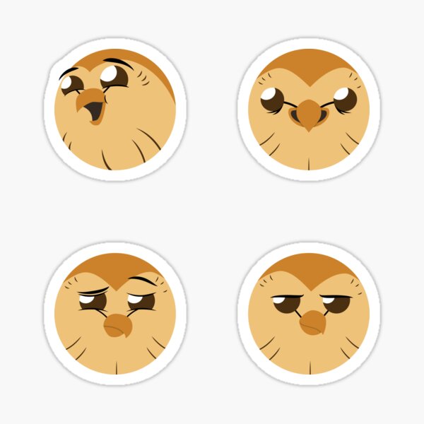 "Hooty Expressions" Sticker for Sale by InsideTheVector | Redbubble