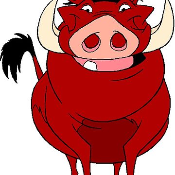 "Copy of pumba face" Sticker for Sale by KnitNknot | Redbubble