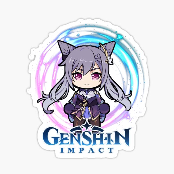 "Genshin Impact x Keqing Chibi" Sticker by rmanong | Redbubble