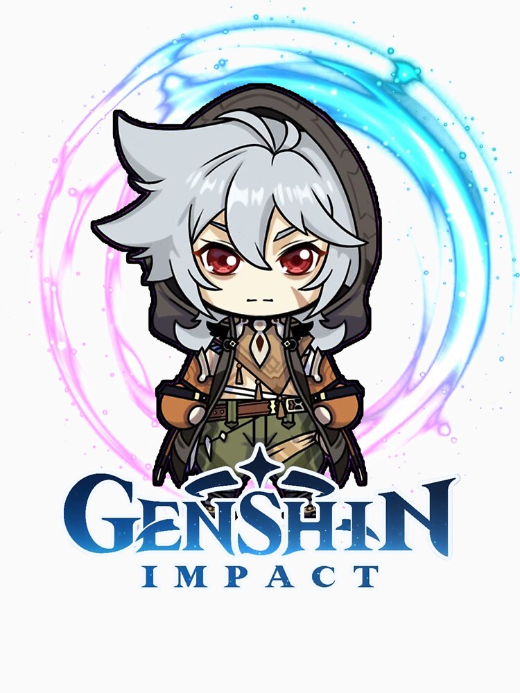 "Genshin Impact x Razor Chibi" T-shirt for Sale by rmanong | Redbubble ...