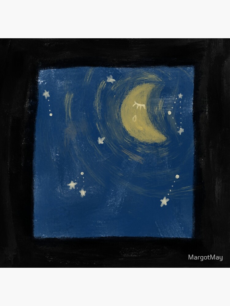 "Crying Moon and Her Stars" Poster by MargotMay | Redbubble