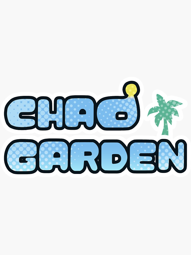 "Sonic The Hedgehog - Chao Garden Logo" Sticker for Sale by toastedfoxx ...