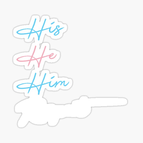 "Pride Male Masc Masculine Pronouns" Sticker for Sale by ...