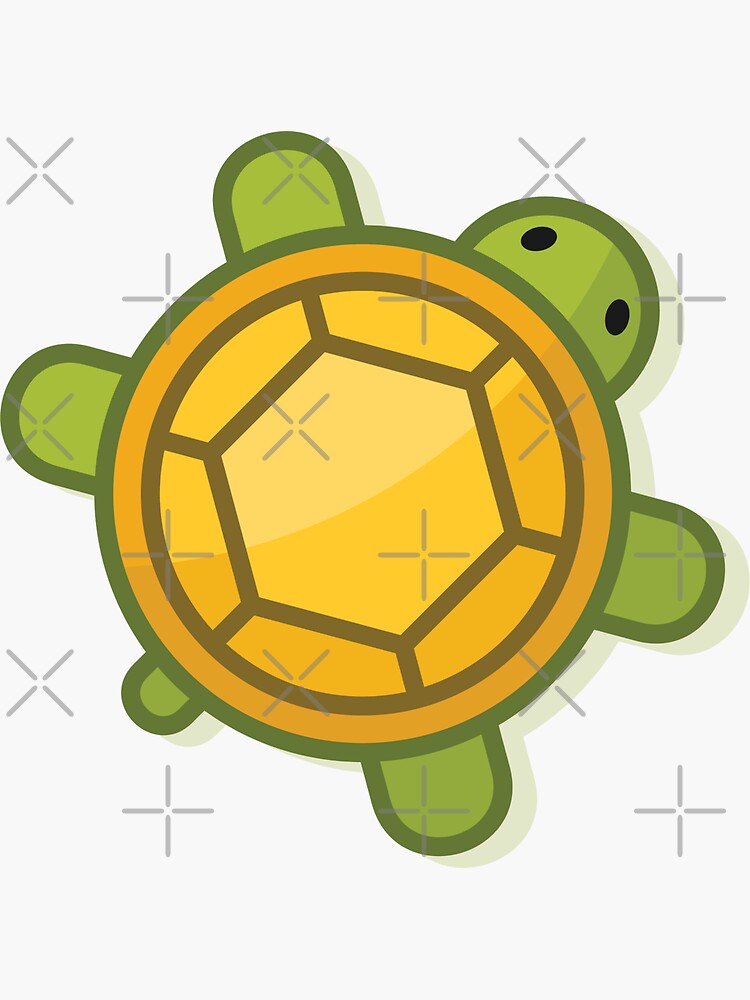 "cute little turtle" Sticker for Sale by sirineab | Redbubble