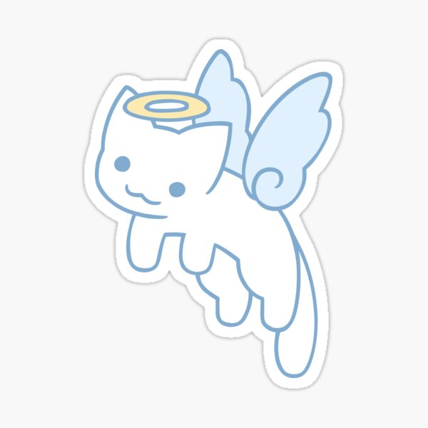 "Cat Angel" Sticker for Sale by c10884 | Redbubble