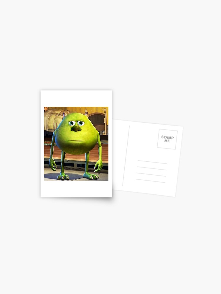 "mike wazowski meme funny two eyes " Postcard for Sale by funtheory ...