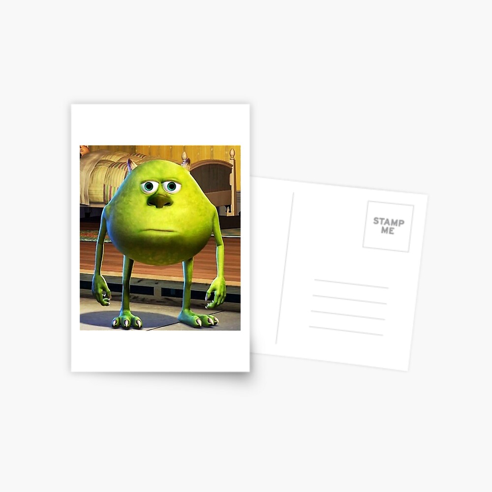 "mike wazowski meme funny two eyes " Postcard for Sale by funtheory ...