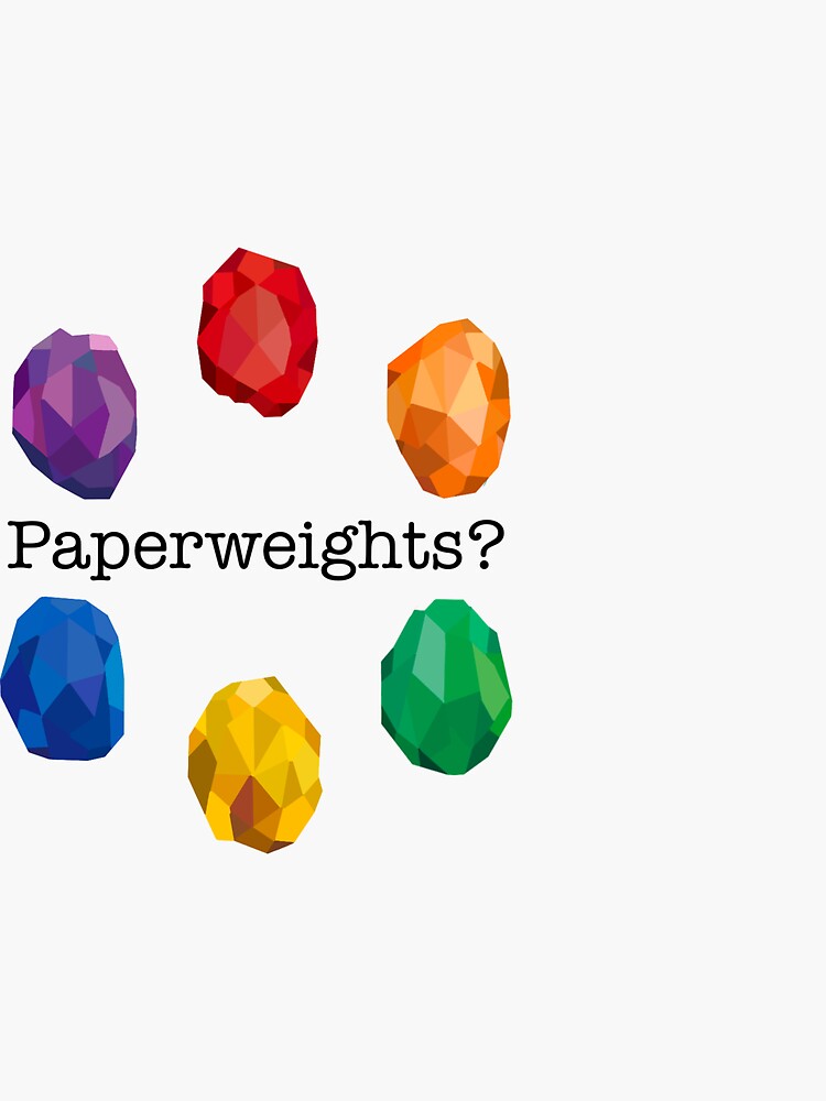 "Infinity stones paperweights " Sticker for Sale by pamsantiago | Redbubble