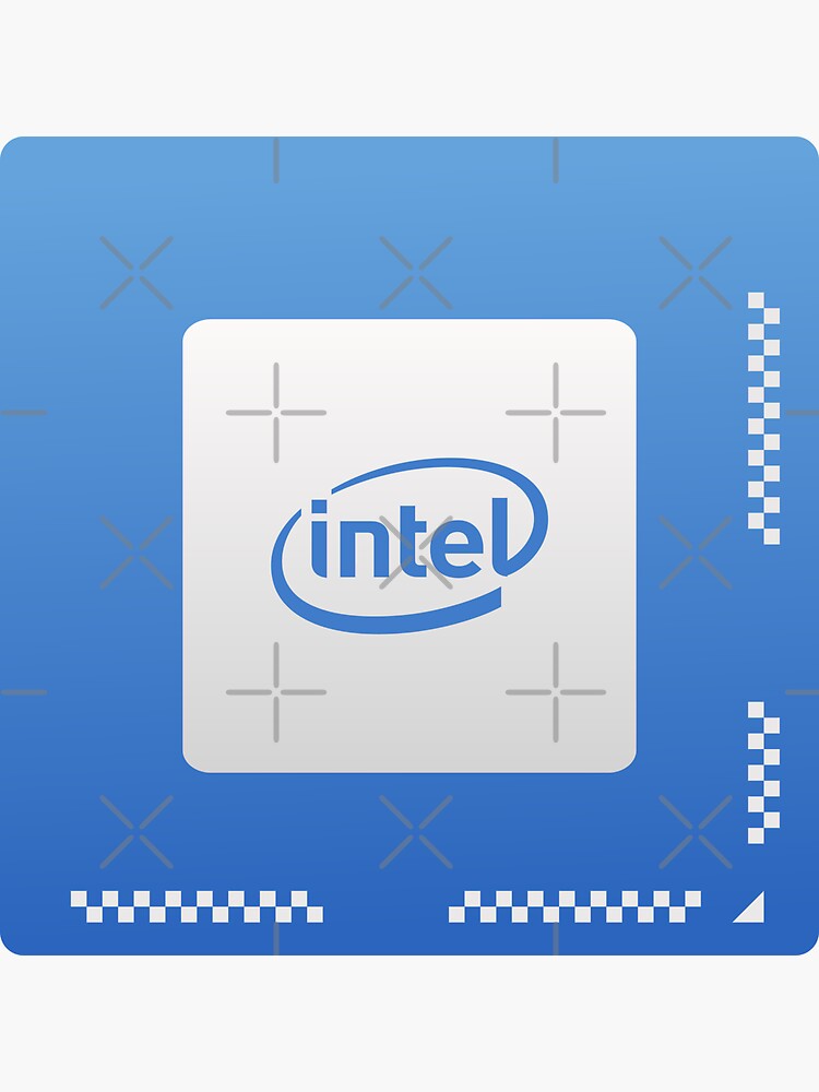 "Intel CPU" Sticker for Sale by dtor5 | Redbubble