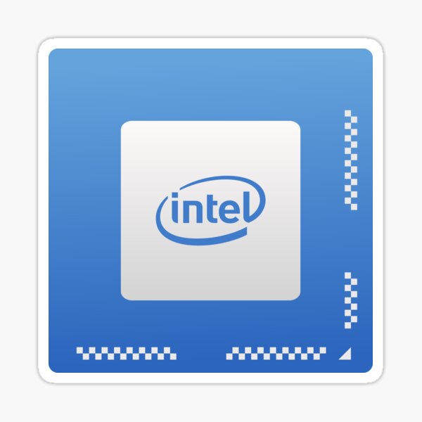 "Intel CPU" Sticker for Sale by dtor5 | Redbubble