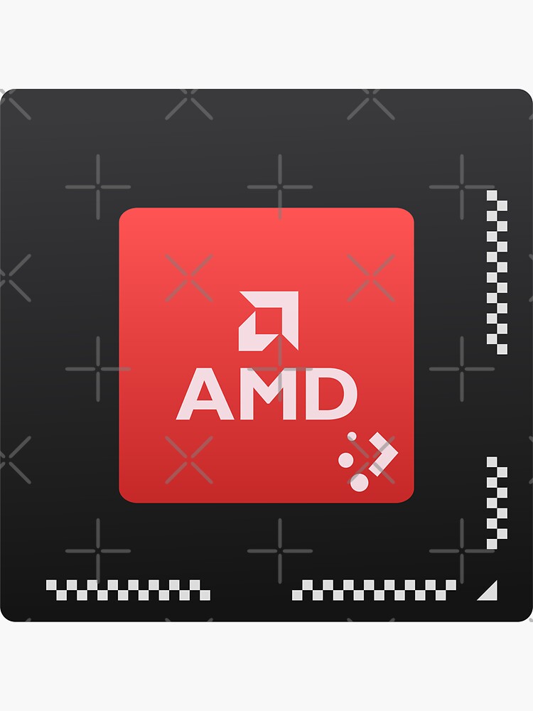 "AMD CPU" Sticker for Sale by dtor5 | Redbubble