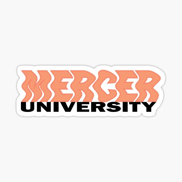 "Mercer University" Sticker for Sale by rulerofspace | Redbubble