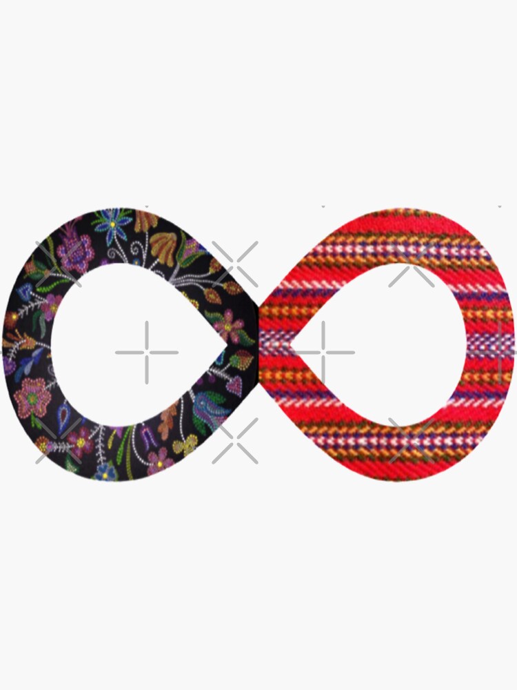 "Métis Infinity" Sticker for Sale by Jenannbrown | Redbubble