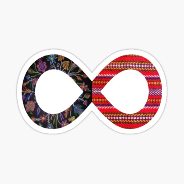 "Métis Infinity" Sticker for Sale by Jenannbrown | Redbubble