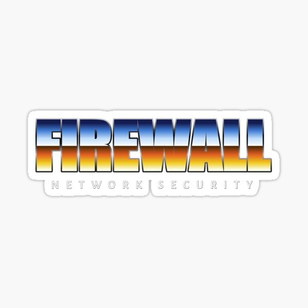 "Firewall Network Security" Sticker for Sale by cheennamon | Redbubble