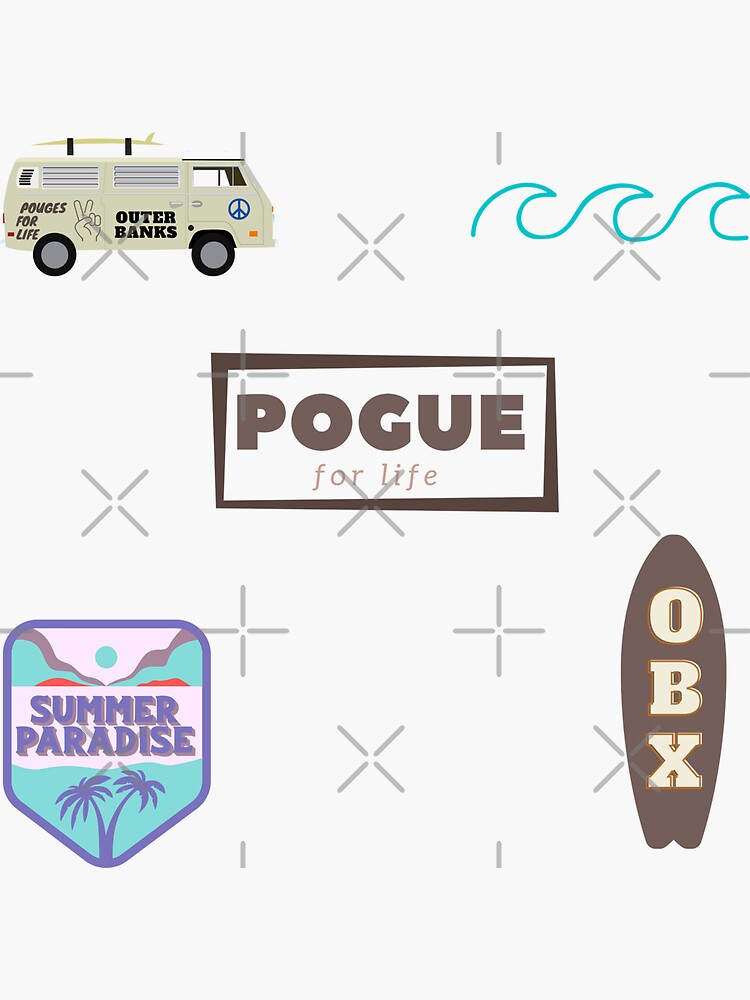 "Outer Banks sticker pack" Sticker for Sale by Bonicrazypeople | Redbubble