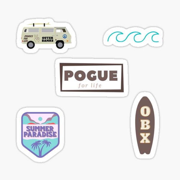 "Outer Banks sticker pack" Sticker for Sale by Bonicrazypeople | Redbubble