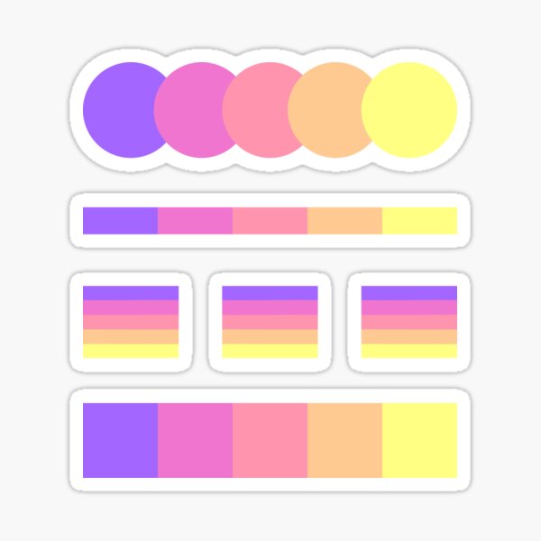 Non Binary Bisexual Pride Pack Sticker For Sale By Alanxshby Redbubble