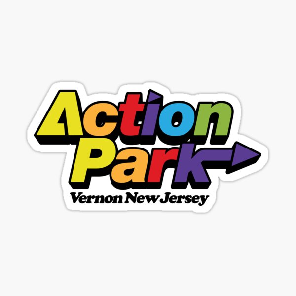 "Action Park Vernon New Jersey Vintage" Sticker for Sale by kwillhoite ...