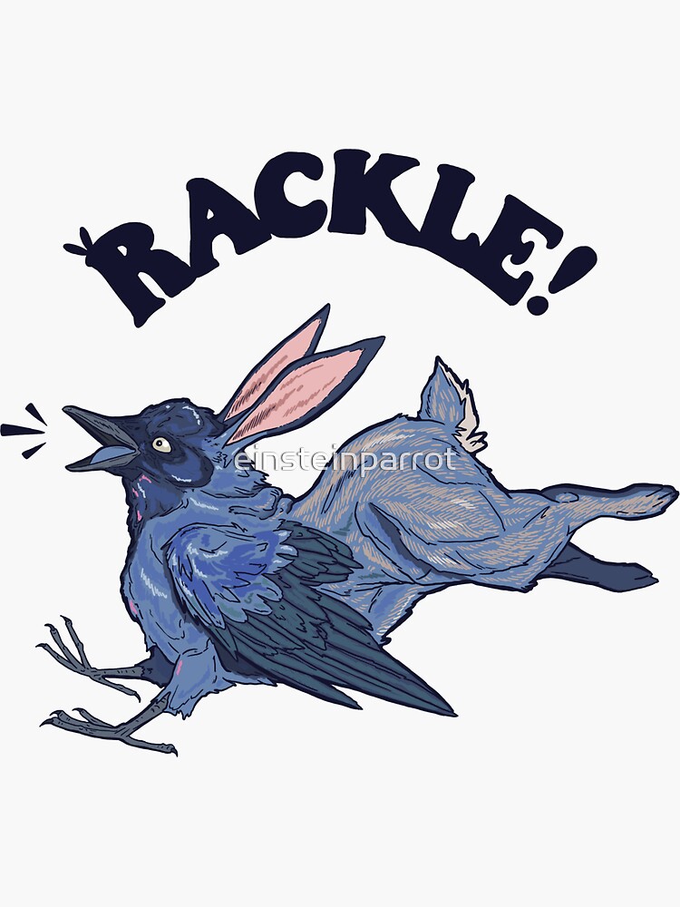 "The Rackle" Sticker for Sale by einsteinparrot | Redbubble