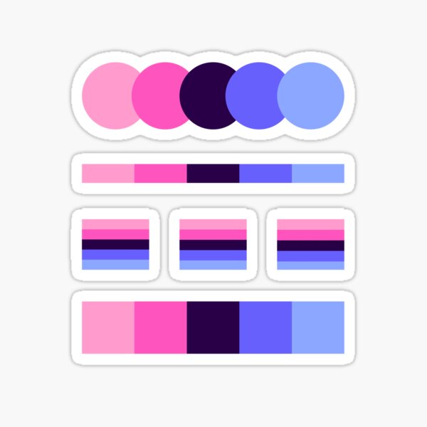 "omnisexual pride pack" Sticker for Sale by alanxshby | Redbubble