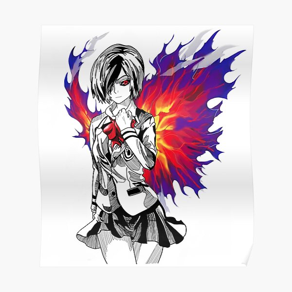 "Touka Kirishima" Poster for Sale by Kawaii-Ninja | Redbubble