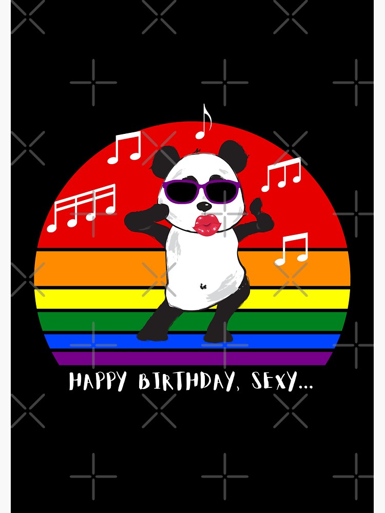 "LGBTQ+ Happy Birthday, Panda Bear" Sticker for Sale by SoLarghi ...