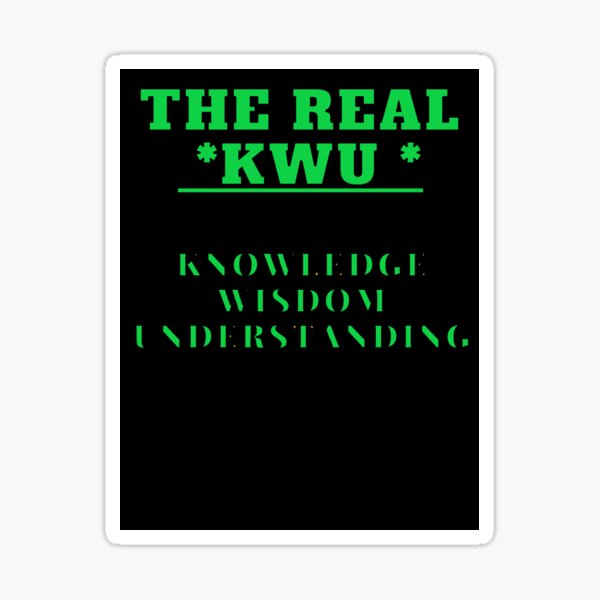 "S.O.I.L- The Real KWU- Knowledge Wisdom Understanding" Sticker for ...