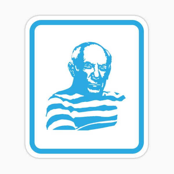 "Pablo Blue Period" Sticker for Sale by ArtofDissent | Redbubble