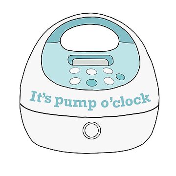 "It's Pump o'Clock" Sticker for Sale by MamaBearDesigns | Redbubble