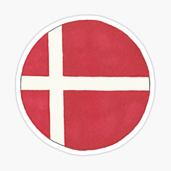 "Dannebrog" Sticker for Sale by VictoryJoy | Redbubble
