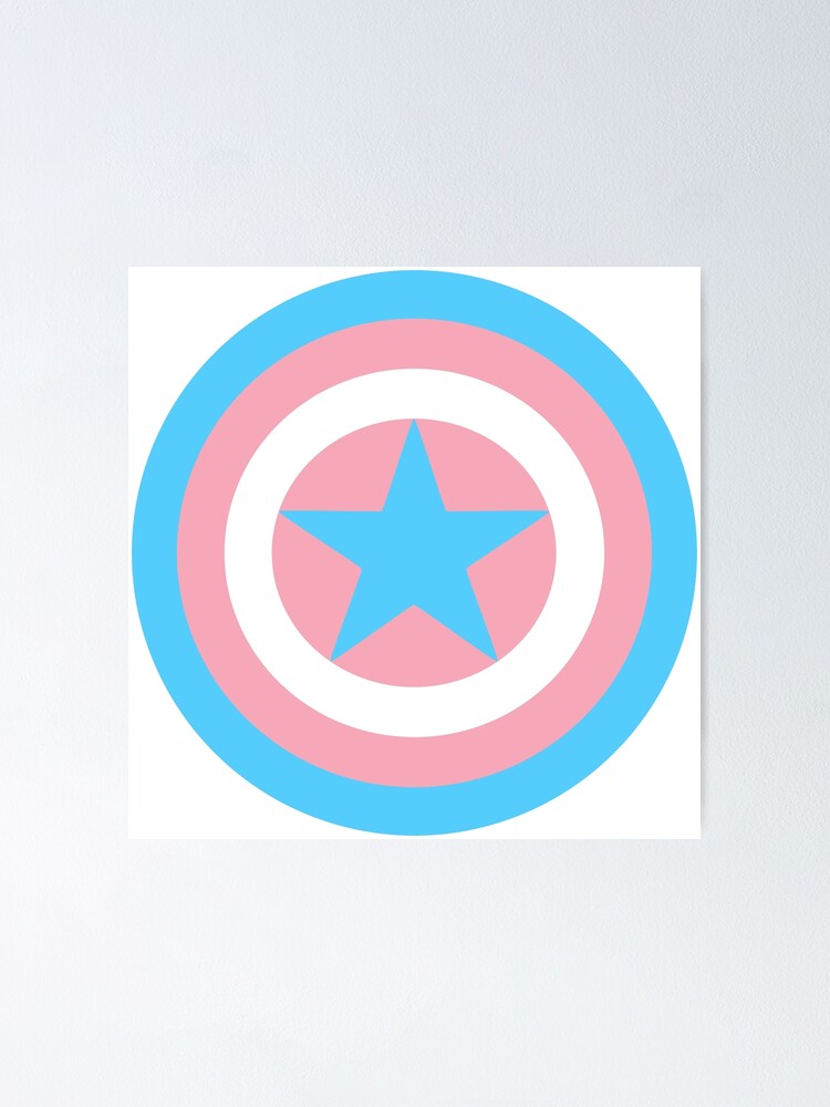 "Transgender Pride Shield" Poster for Sale by NicoleFoenix | Redbubble