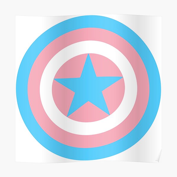 "Transgender Pride Shield" Poster for Sale by NicoleFoenix | Redbubble