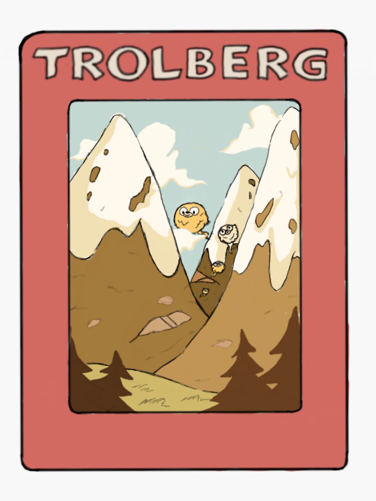 "Trolberg Travel Sticker " Sticker for Sale by MoonCabbageArts | Redbubble